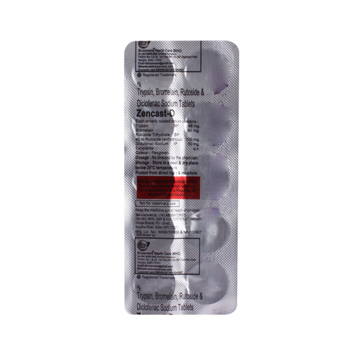 Zencast-D Tablet 10's Price, Uses, Side Effects, Composition - Apollo ...