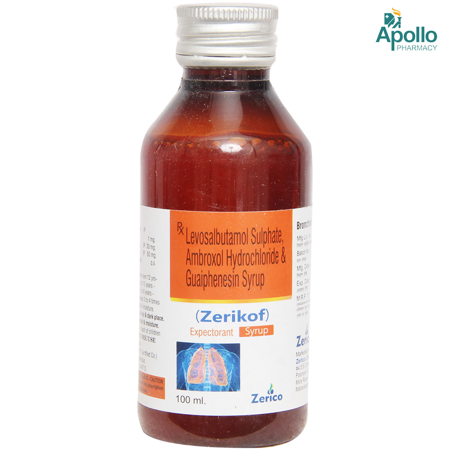 Zerikof Syrup 100 ml Price, Uses, Side Effects, Composition - Apollo ...