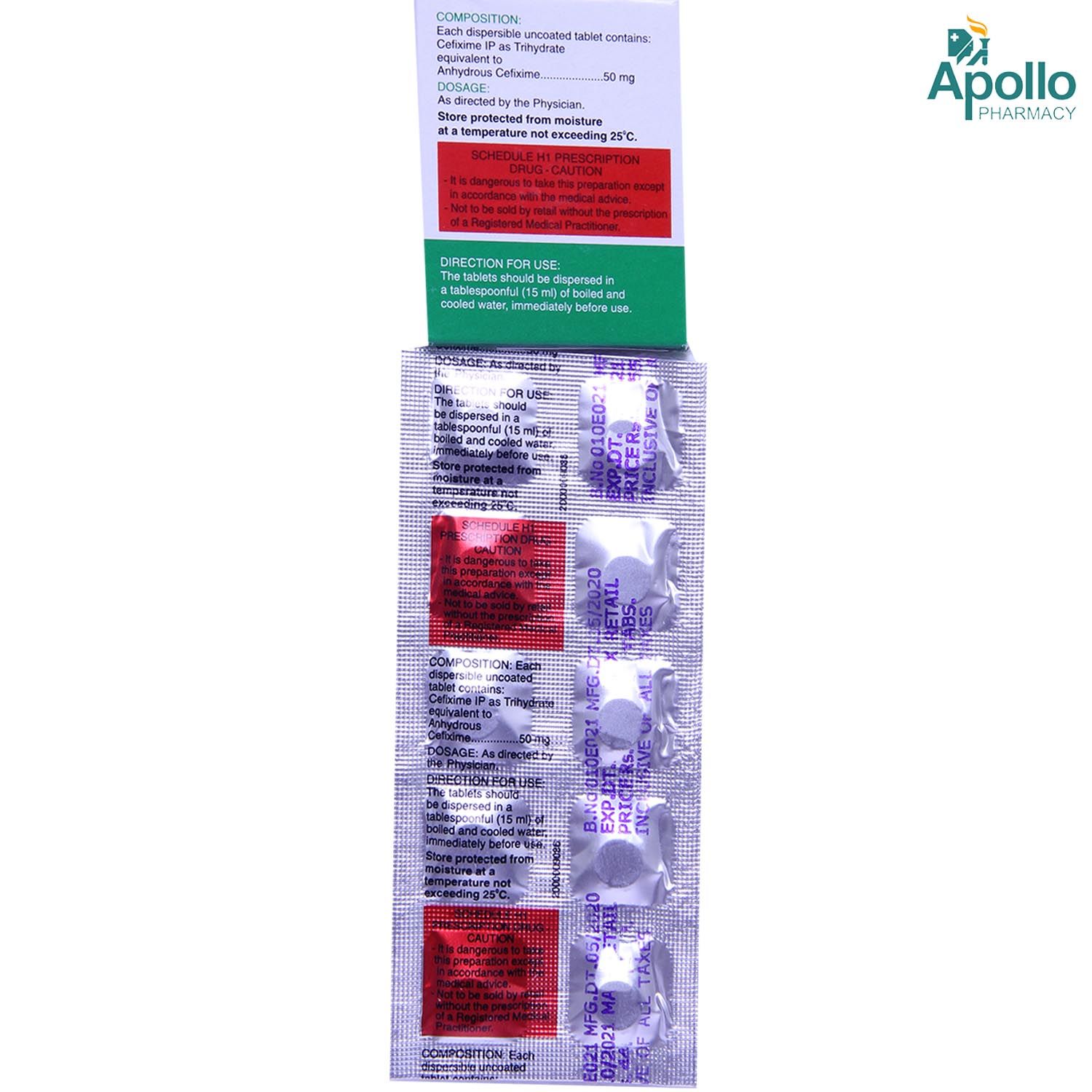 Zifi DT 50 mg Tablet 10's Price, Uses, Side Effects, Composition ...