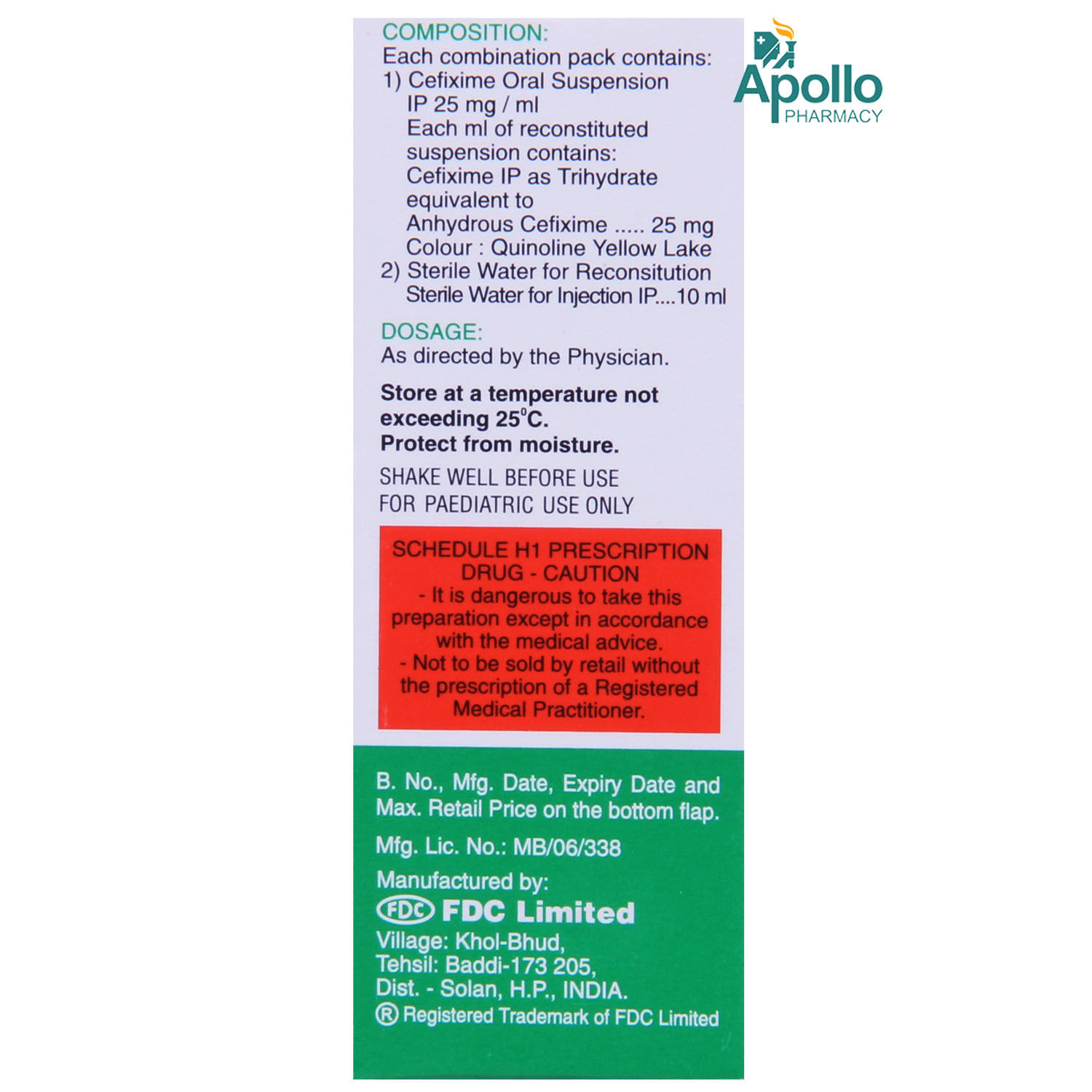 Zifi Drops 10 ml Price, Uses, Side Effects, Composition - Apollo Pharmacy