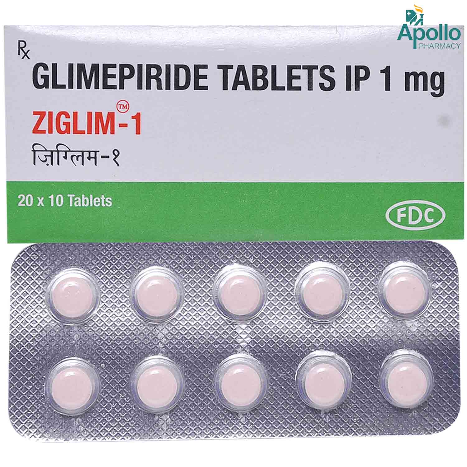 ZIGLIM 1MG TABLET Price, Uses, Side Effects, Composition - Apollo Pharmacy
