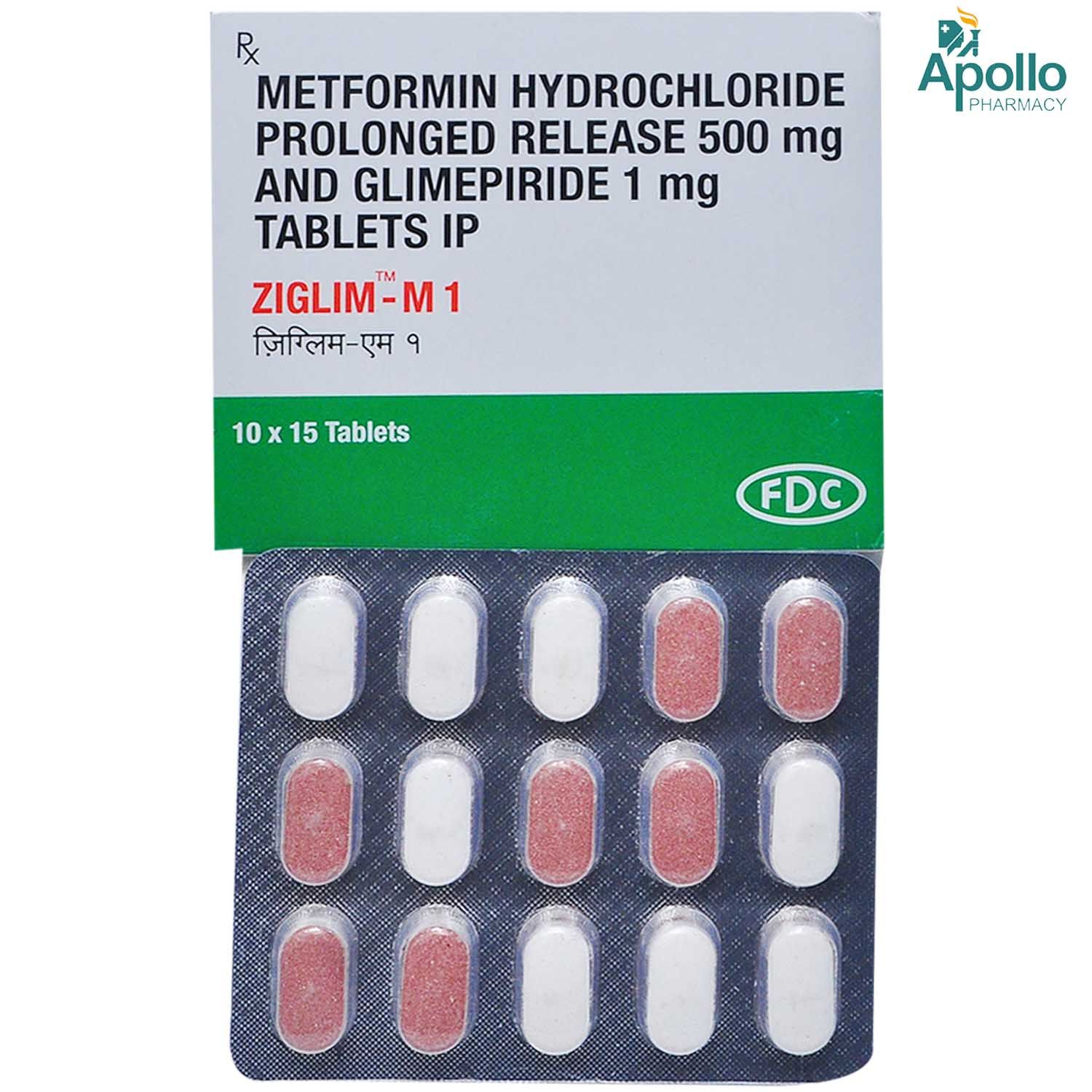 Ziglim M 1 Tablet 15's Price, Uses, Side Effects, Composition - Apollo ...