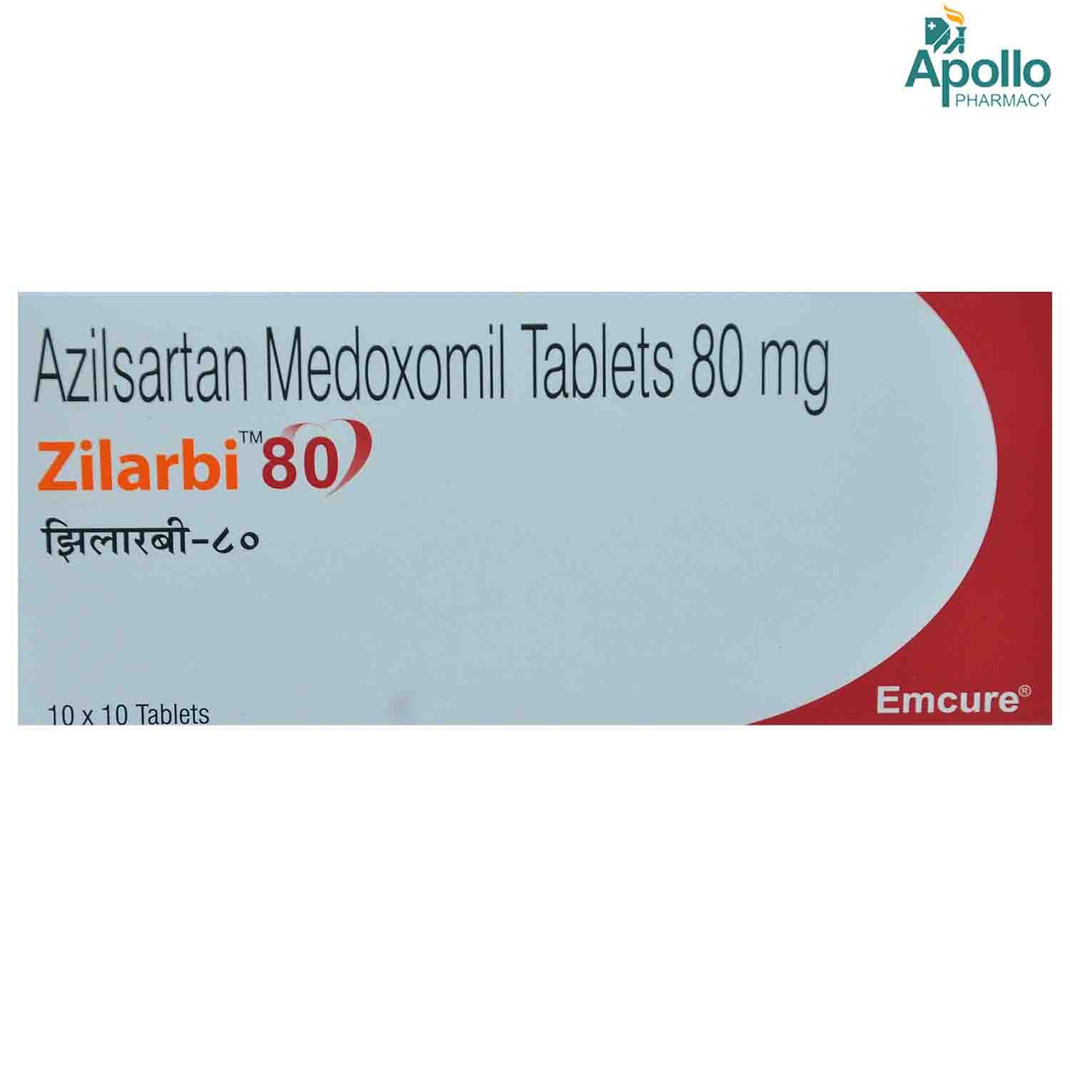 Zilarbi 80 Tablet 10's Price, Uses, Side Effects, Composition - Apollo ...