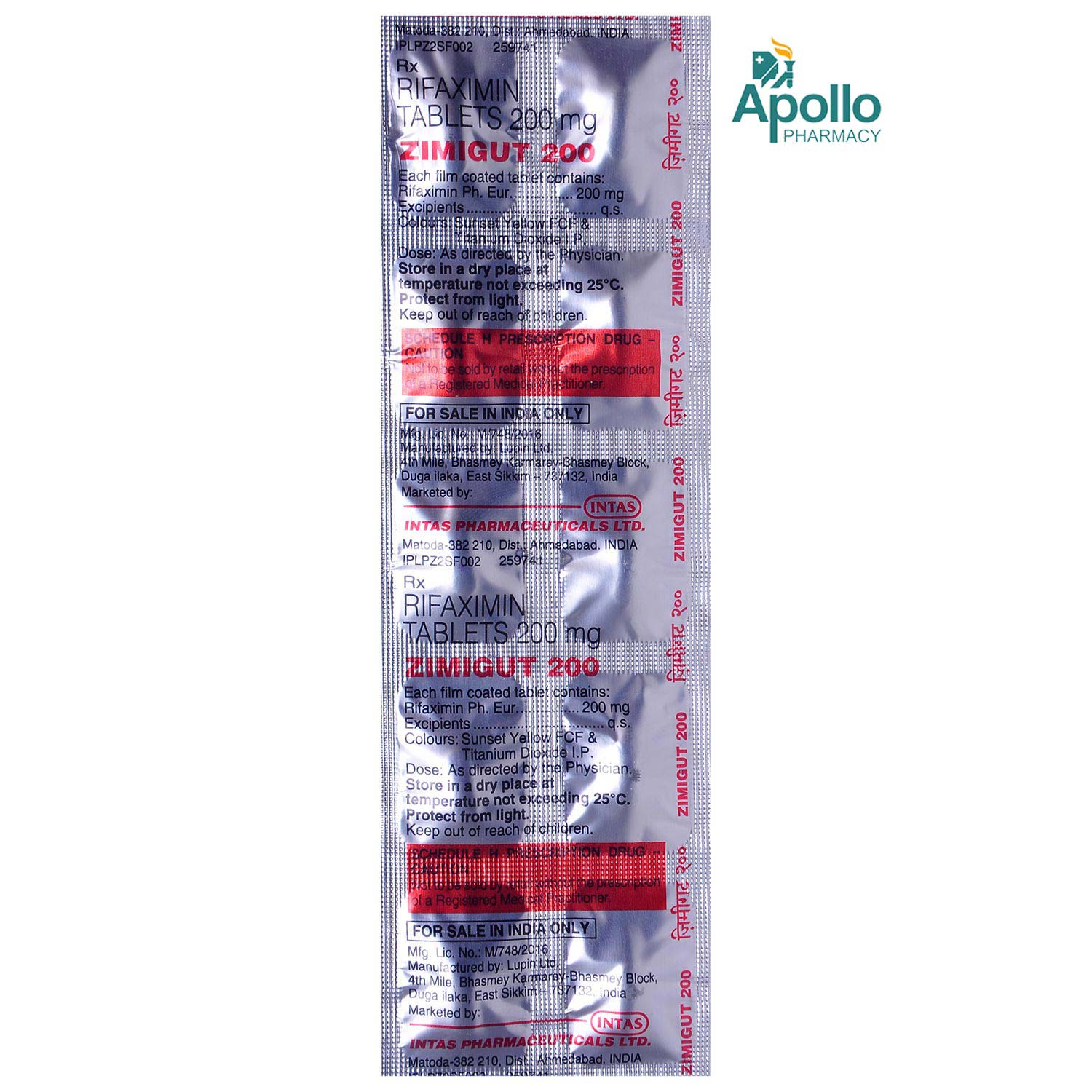 Zimigut 200 Tablet 10's Price, Uses, Side Effects, Composition - Apollo ...