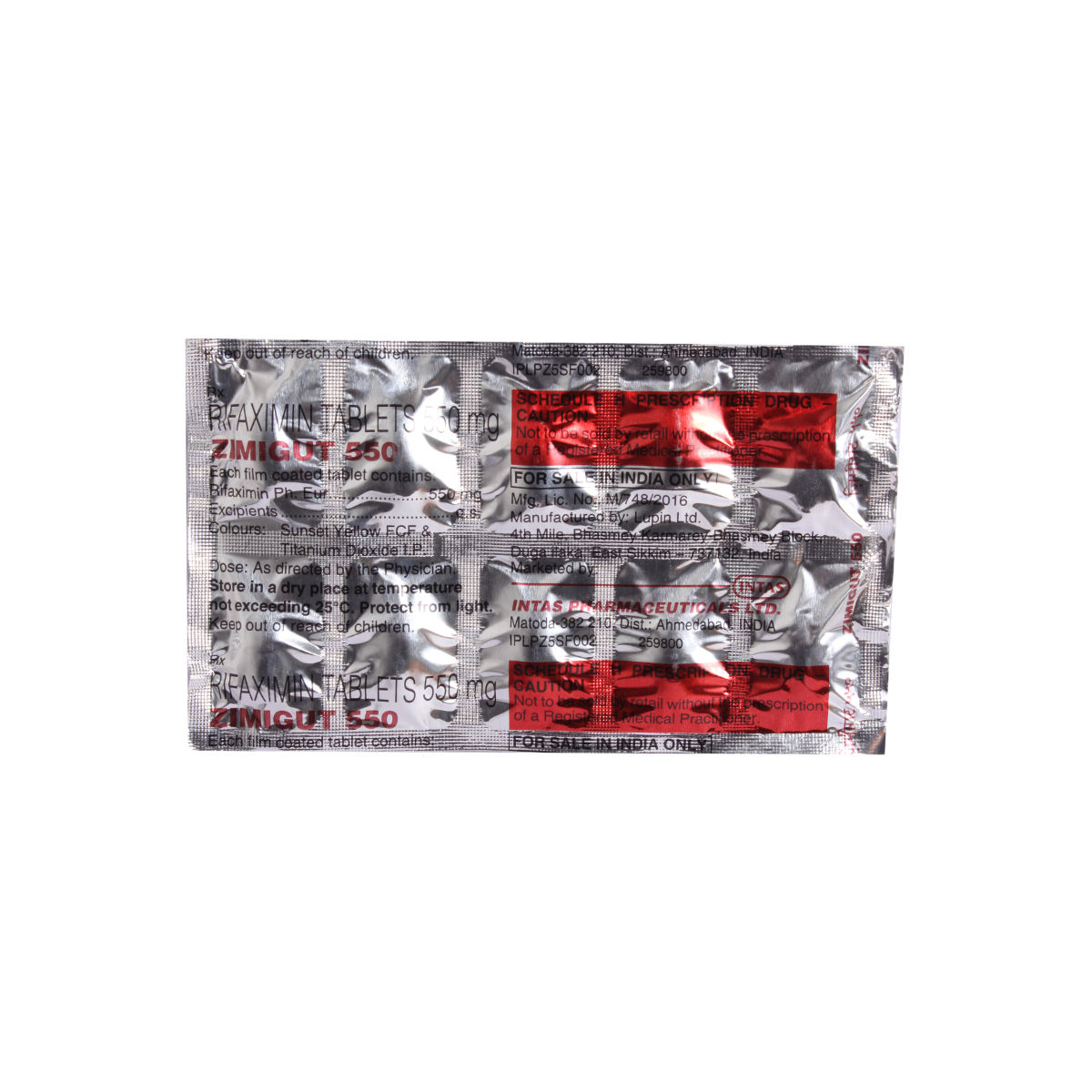 Zimigut 550 Tablet 10's Price, Uses, Side Effects, Composition - Apollo Pharmacy