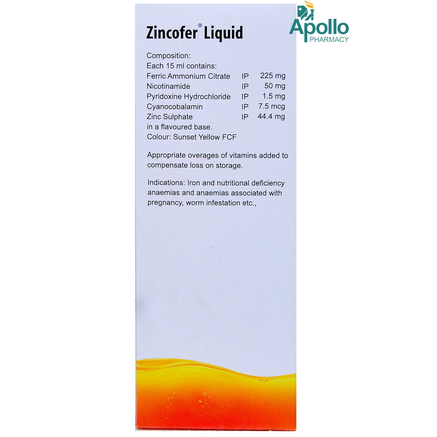 Zincofer Syrup 200 ml Price, Uses, Side Effects, Composition - Apollo ...