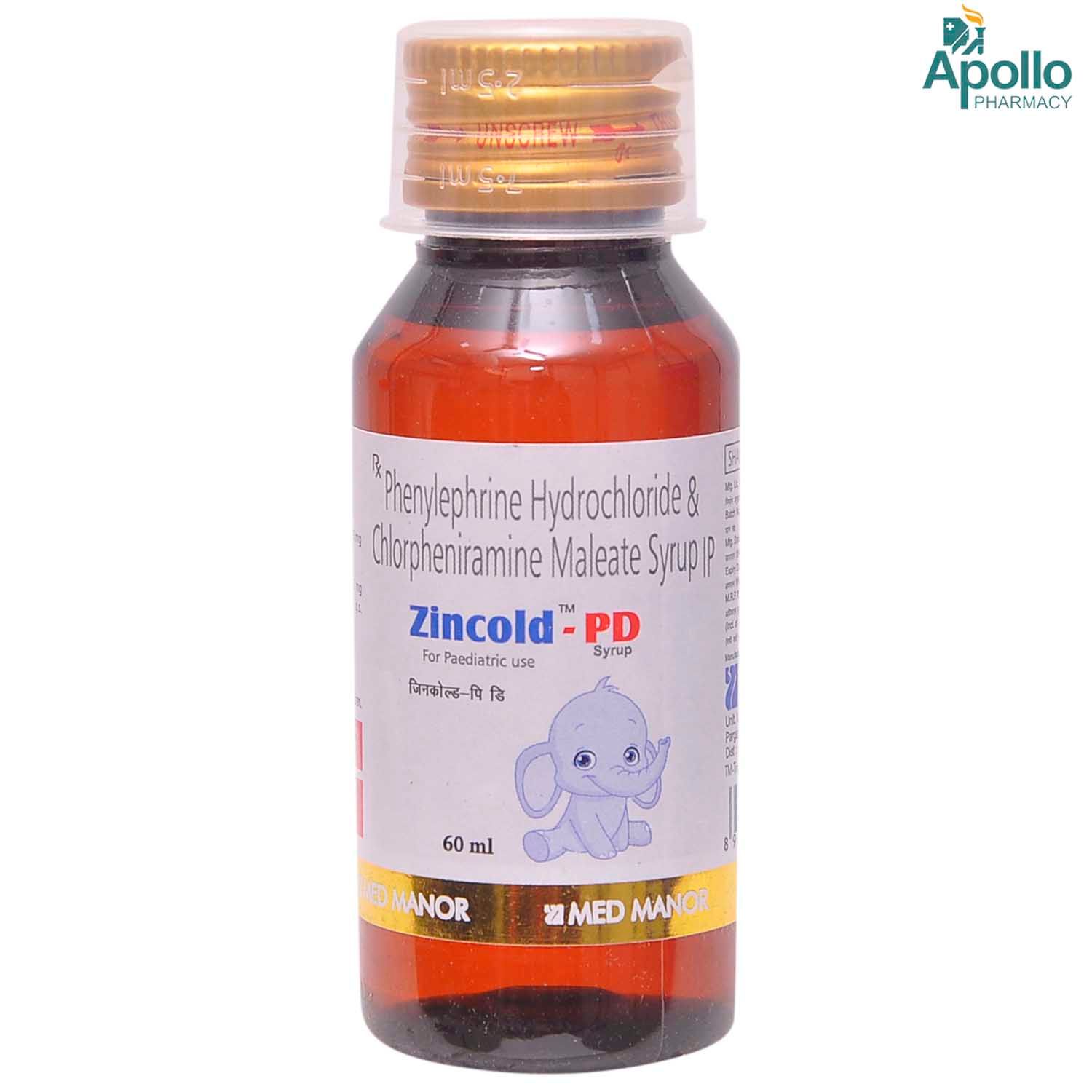 Zincold PD Syrup 50 ml Price, Uses, Side Effects, Composition - Apollo ...