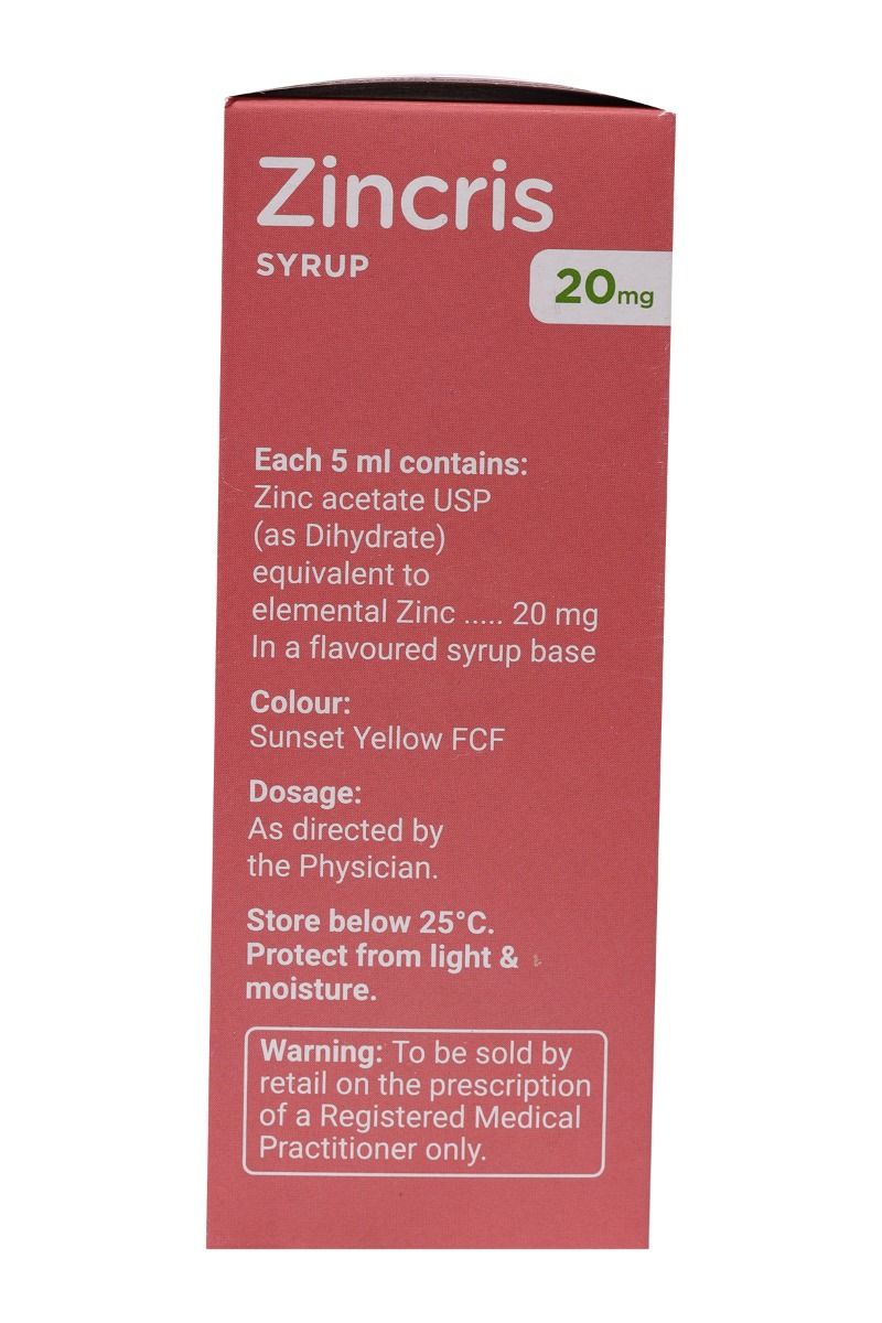 Zincris Syrup 60 ml Price, Uses, Side Effects, Composition - Apollo ...