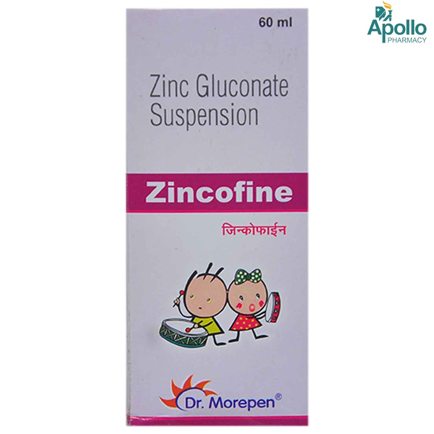 Zincofine Syrup 60 ml Price, Uses, Side Effects, Composition - Apollo ...