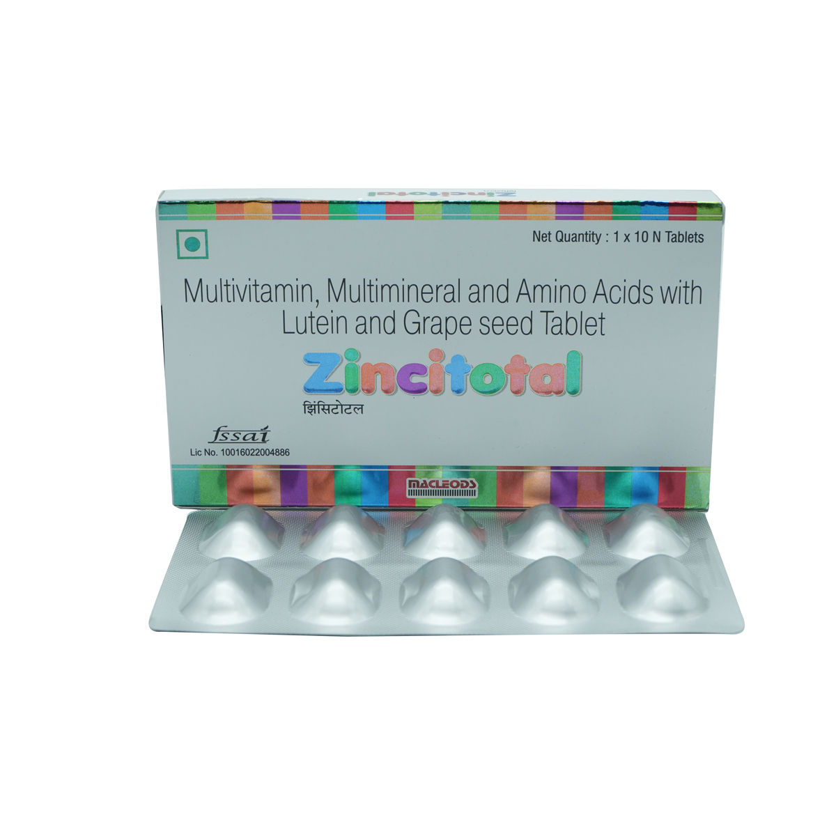 Zincitotal Tablet 10's Price, Uses, Side Effects, Composition - Apollo ...
