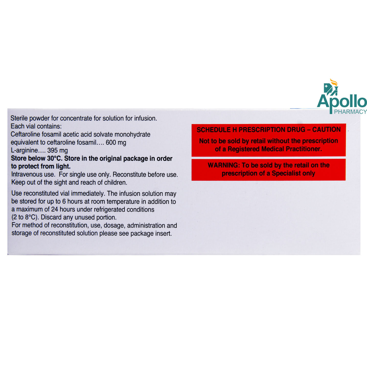 Zinforo 600mg Injection Price, Uses, Side Effects, Composition - Apollo ...