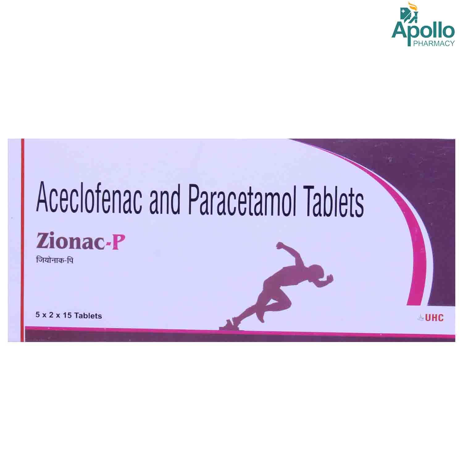 ZIONAC P TABLET 15'S Price, Uses, Side Effects, Composition - Apollo ...