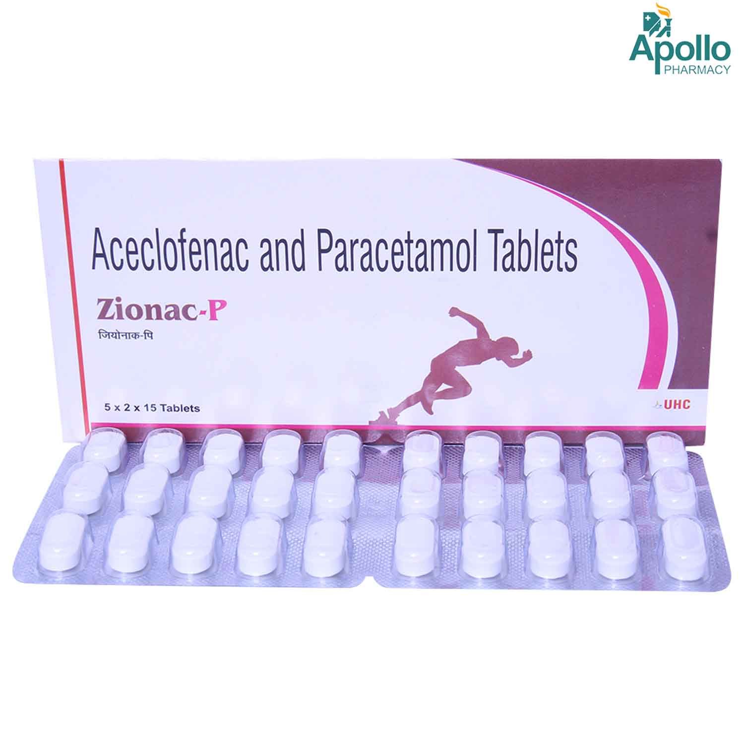 ZIONAC P TABLET 15'S Price, Uses, Side Effects, Composition - Apollo ...