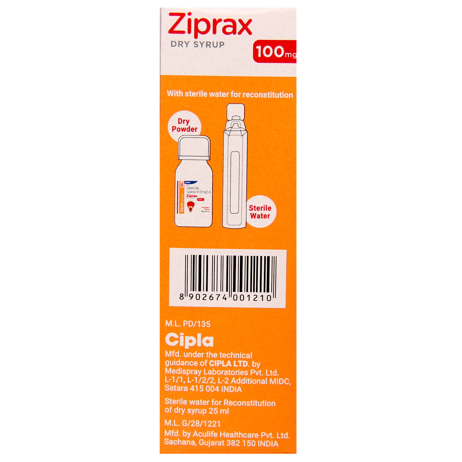 Ziprax 100 Dry Syrup 30 ml Price, Uses, Side Effects, Composition ...