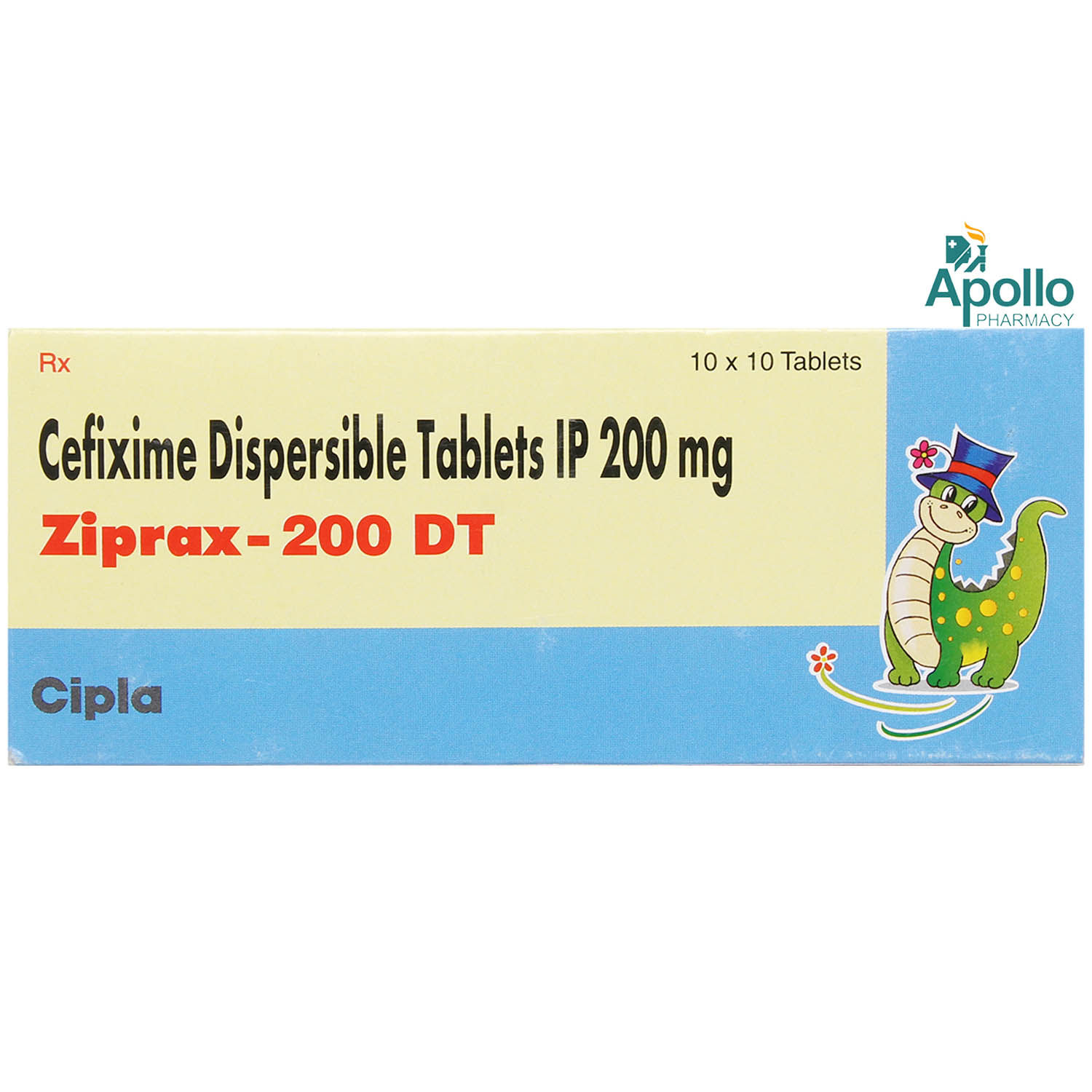 Ziprax 200 DT Tablet 10's Price, Uses, Side Effects, Composition ...