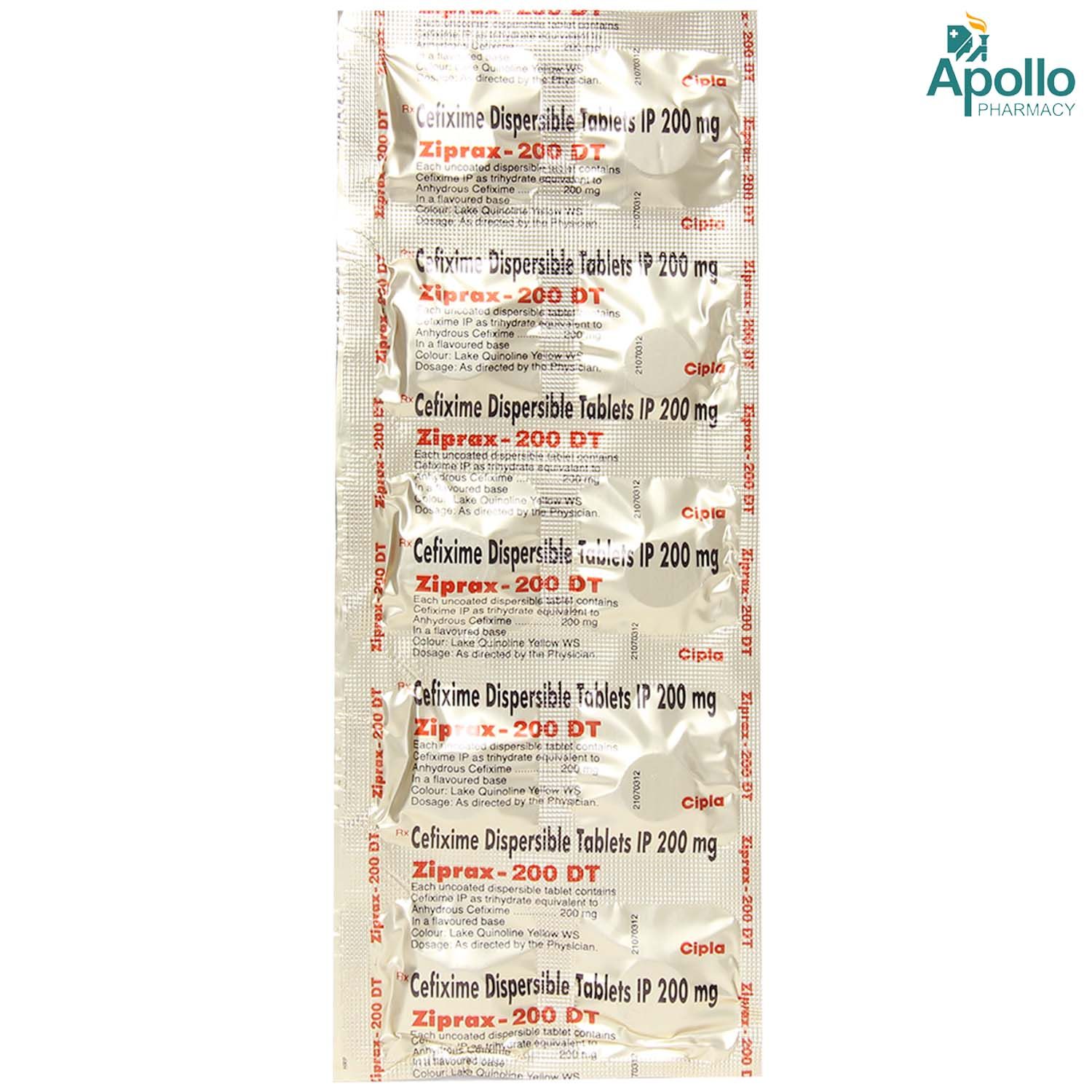 Ziprax 200 DT Tablet 10's Price, Uses, Side Effects, Composition ...