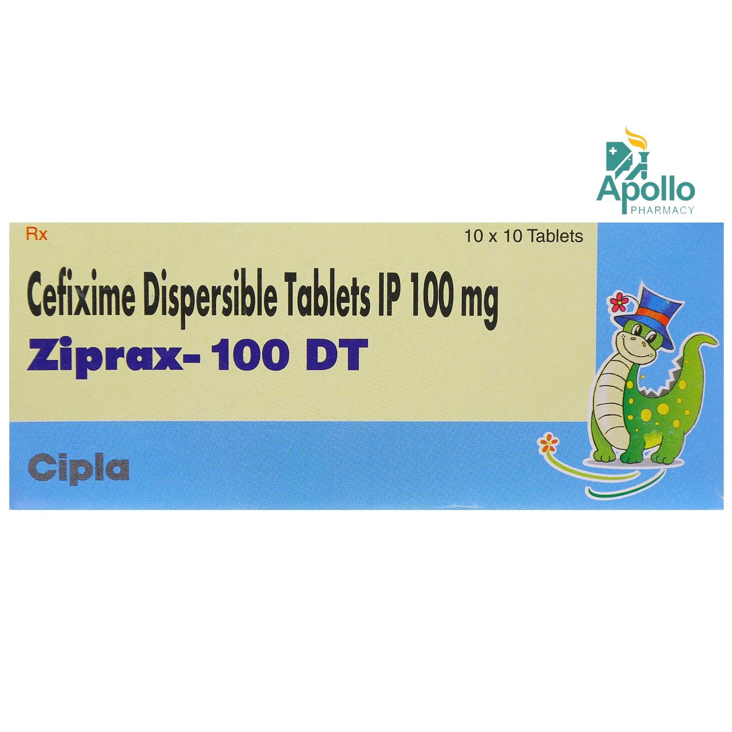 Ziprax 100 mg DT Tablet 10's Price, Uses, Side Effects, Composition ...