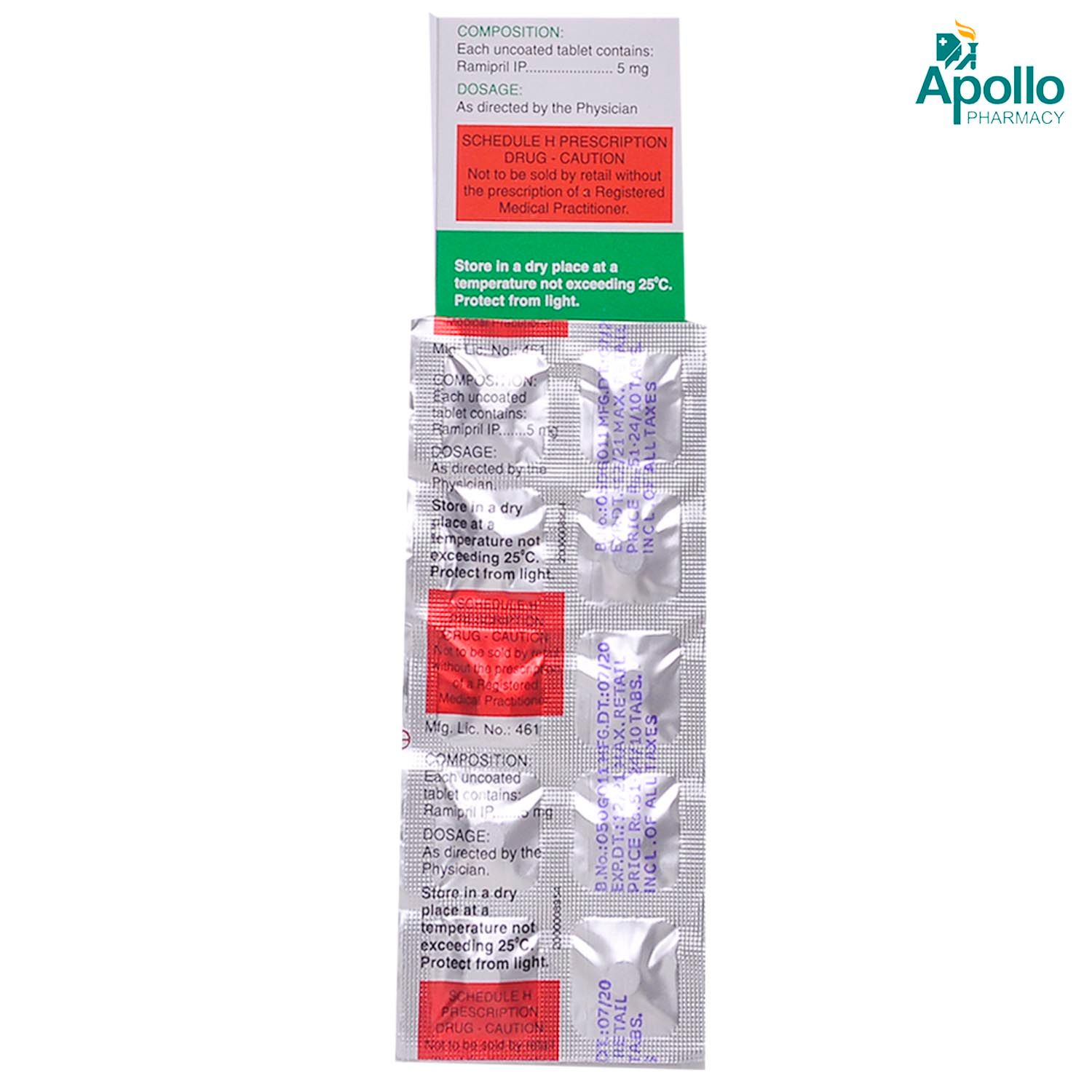 Ziram 5 Tablet 10's Price, Uses, Side Effects, Composition - Apollo ...