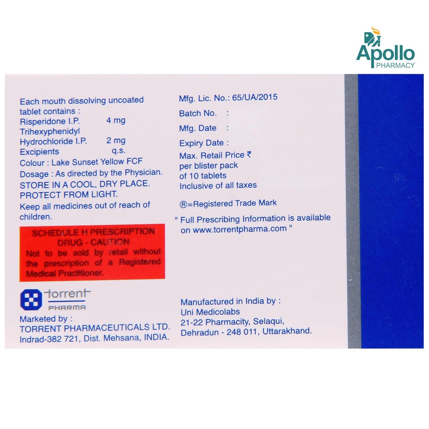 ZISPER FORTE TABLET Price, Uses, Side Effects, Composition - Apollo ...