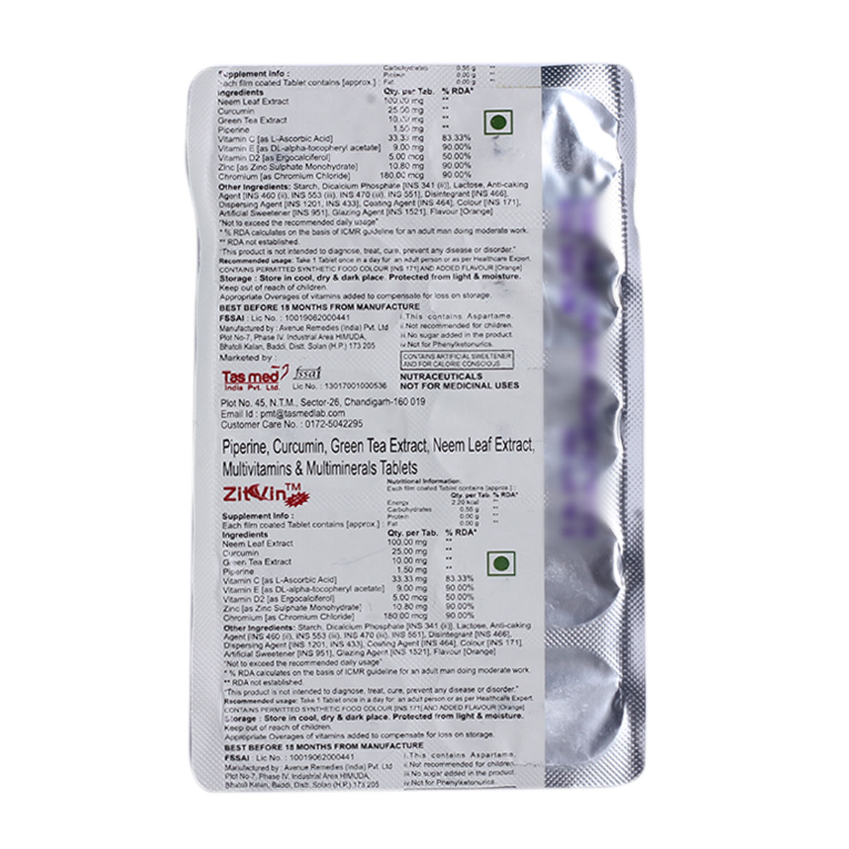 Zitvin Tablet 10's Price, Uses, Side Effects, Composition - Apollo Pharmacy