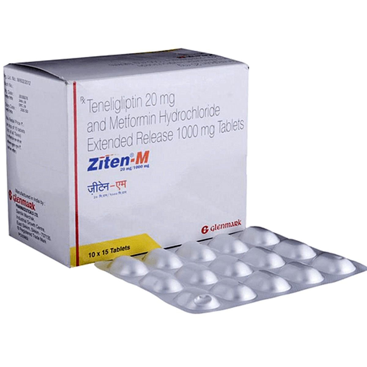 Ziten-M 1000mg/20mg Tablet 15's Price, Uses, Side Effects, Composition ...