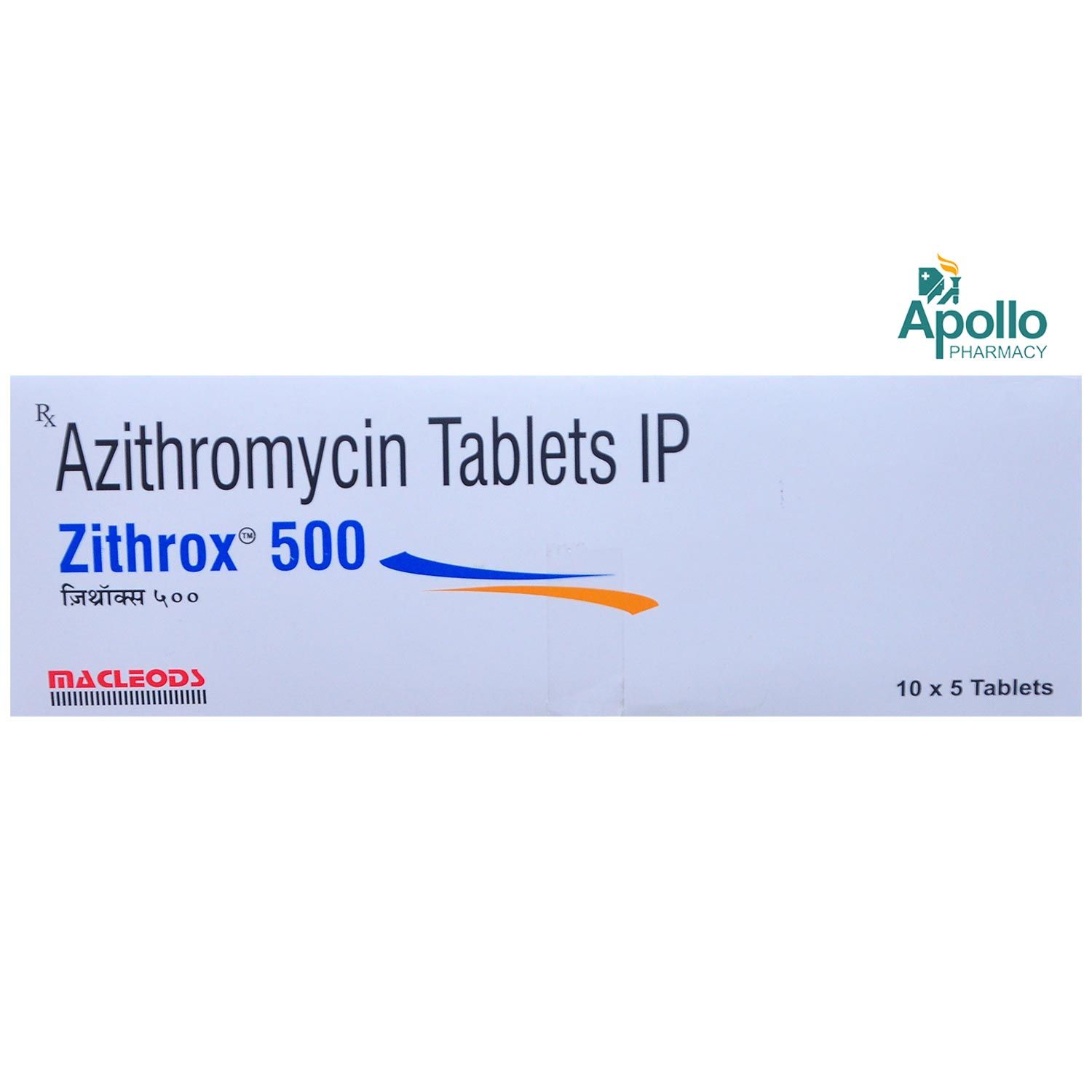 Zithrox 500 Tablet 5'S Price, Uses, Side Effects, Composition - Apollo ...