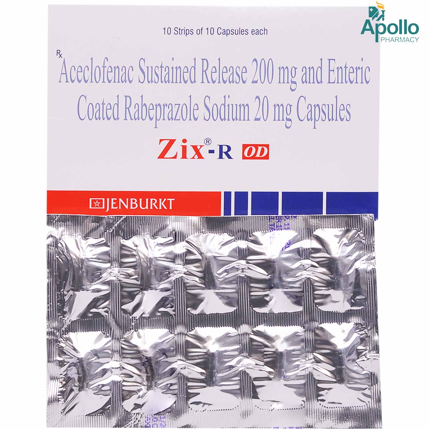 Zix R OD Capsule 10's Price, Uses, Side Effects, Composition - Apollo ...