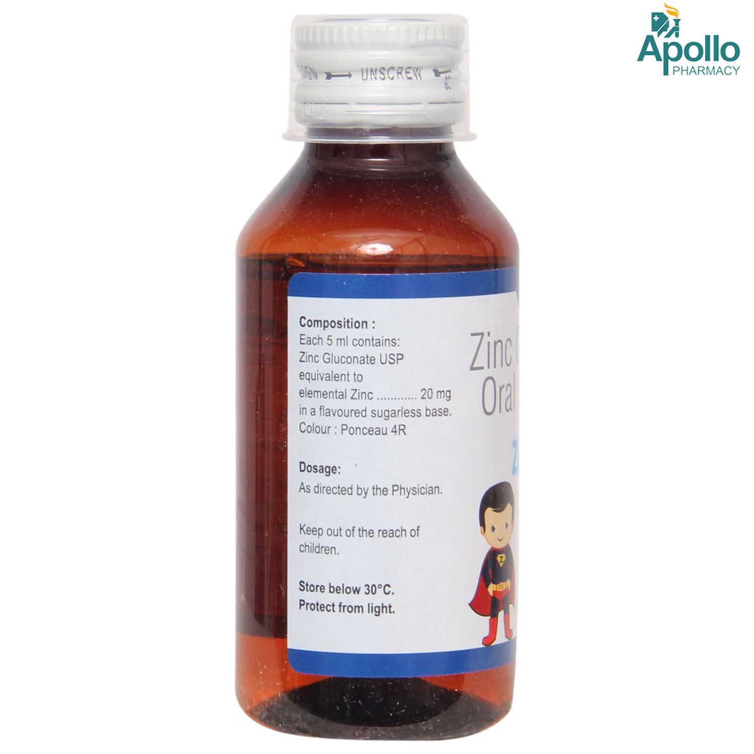 ZN20 Oral Solution 100 ml Price, Uses, Side Effects, Composition ...