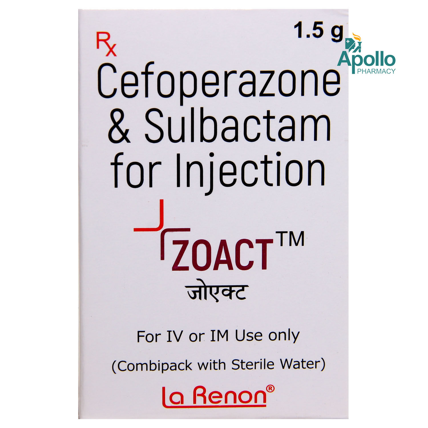 ZOACT INJECTION 1.5GM Price, Uses, Side Effects, Composition - Apollo ...