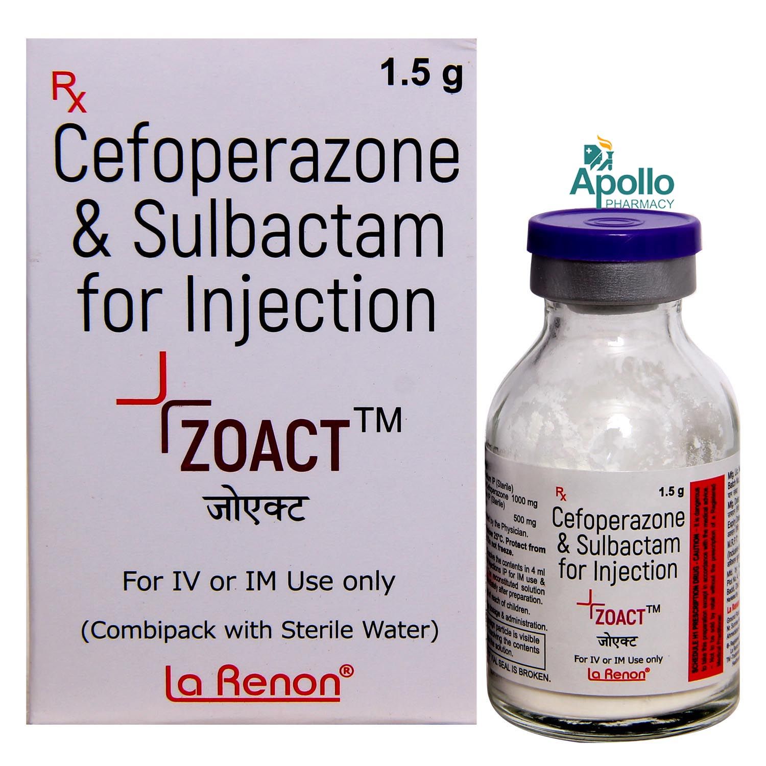 ZOACT INJECTION 1.5GM Price, Uses, Side Effects, Composition - Apollo ...