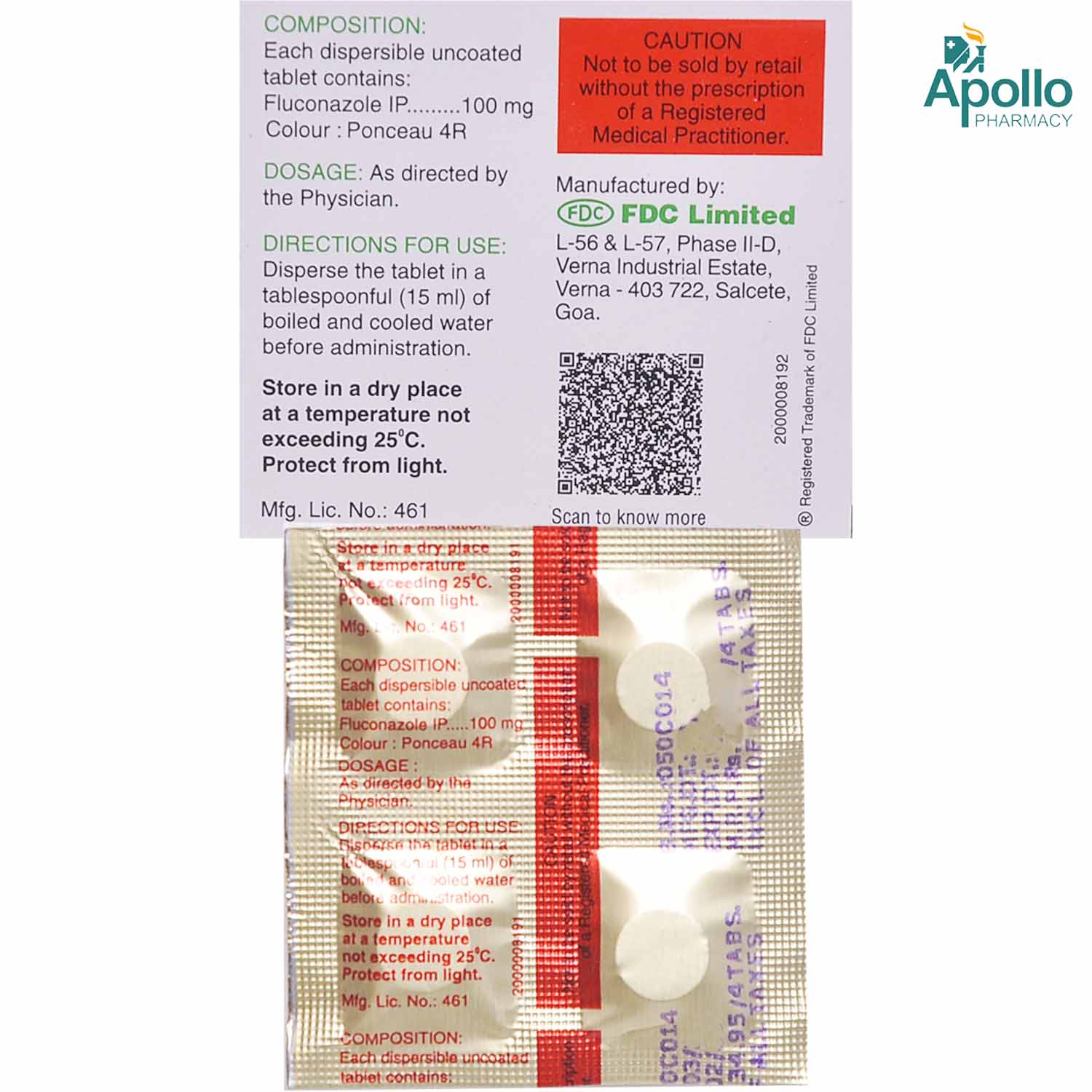Zocon DT 100 Tablet 4's Price, Uses, Side Effects, Composition - Apollo ...