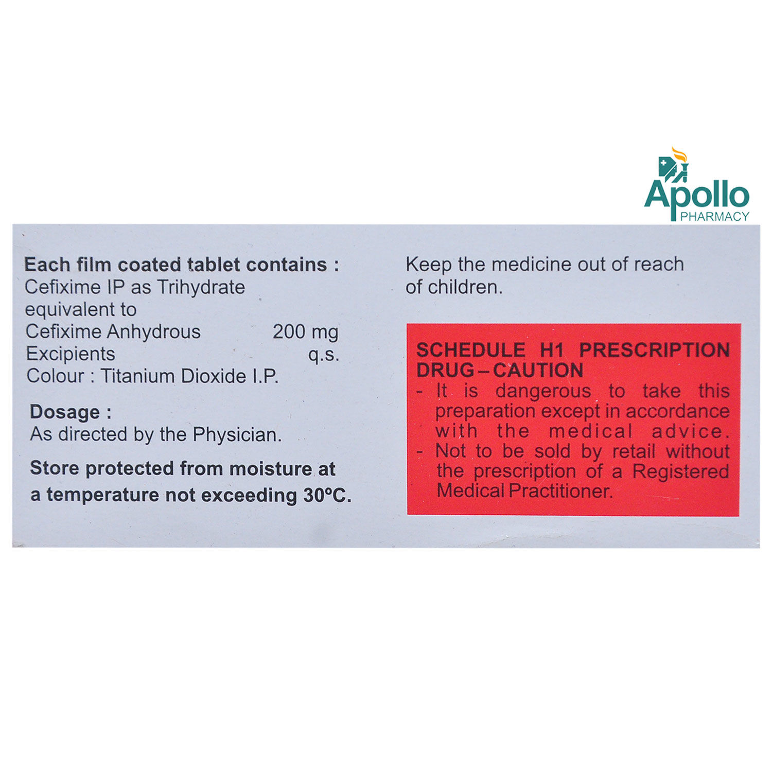 ZOFIX 200MG TABLET Price, Uses, Side Effects, Composition - Apollo Pharmacy