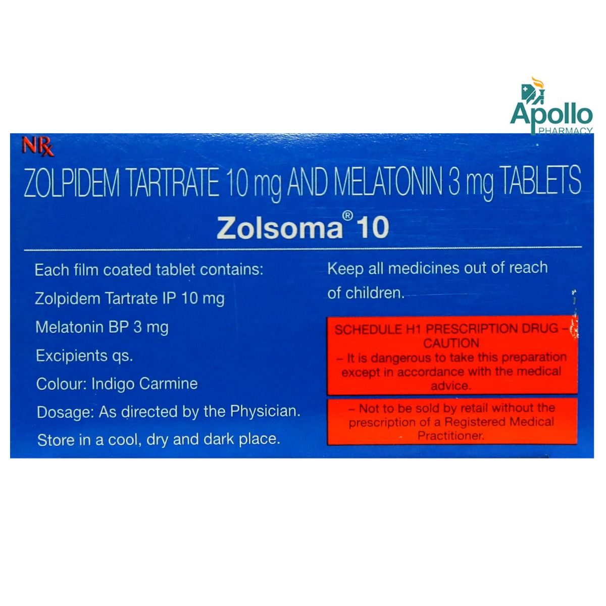 Zolsoma 10 Tablet 10's Price, Uses, Side Effects, Composition - Apollo ...