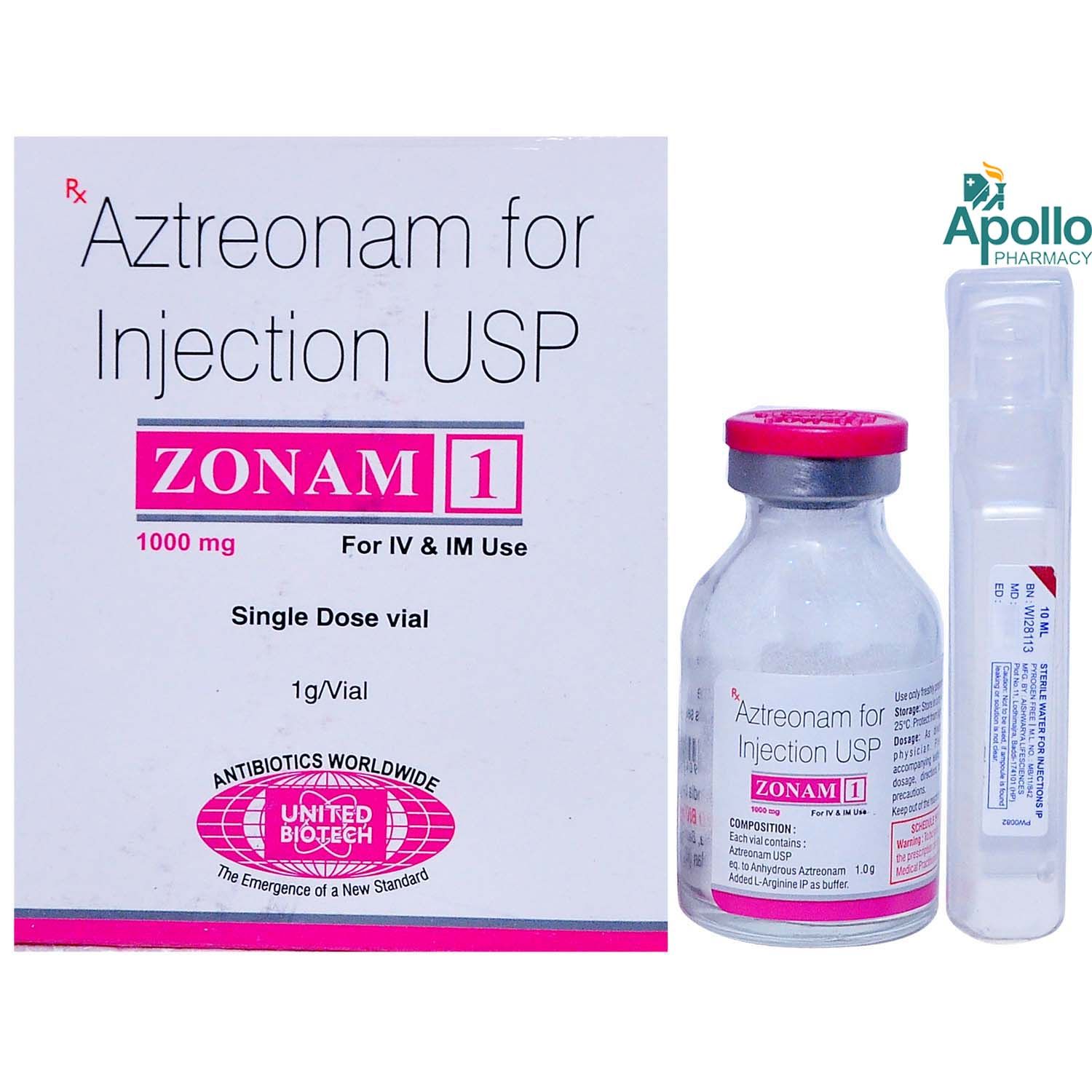 ZONAM INJECTION 1GM Price, Uses, Side Effects, Composition - Apollo ...