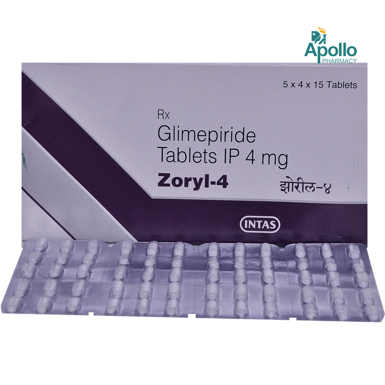 Zoryl 4 Tablet 15's Price, Uses, Side Effects, Composition - Apollo ...