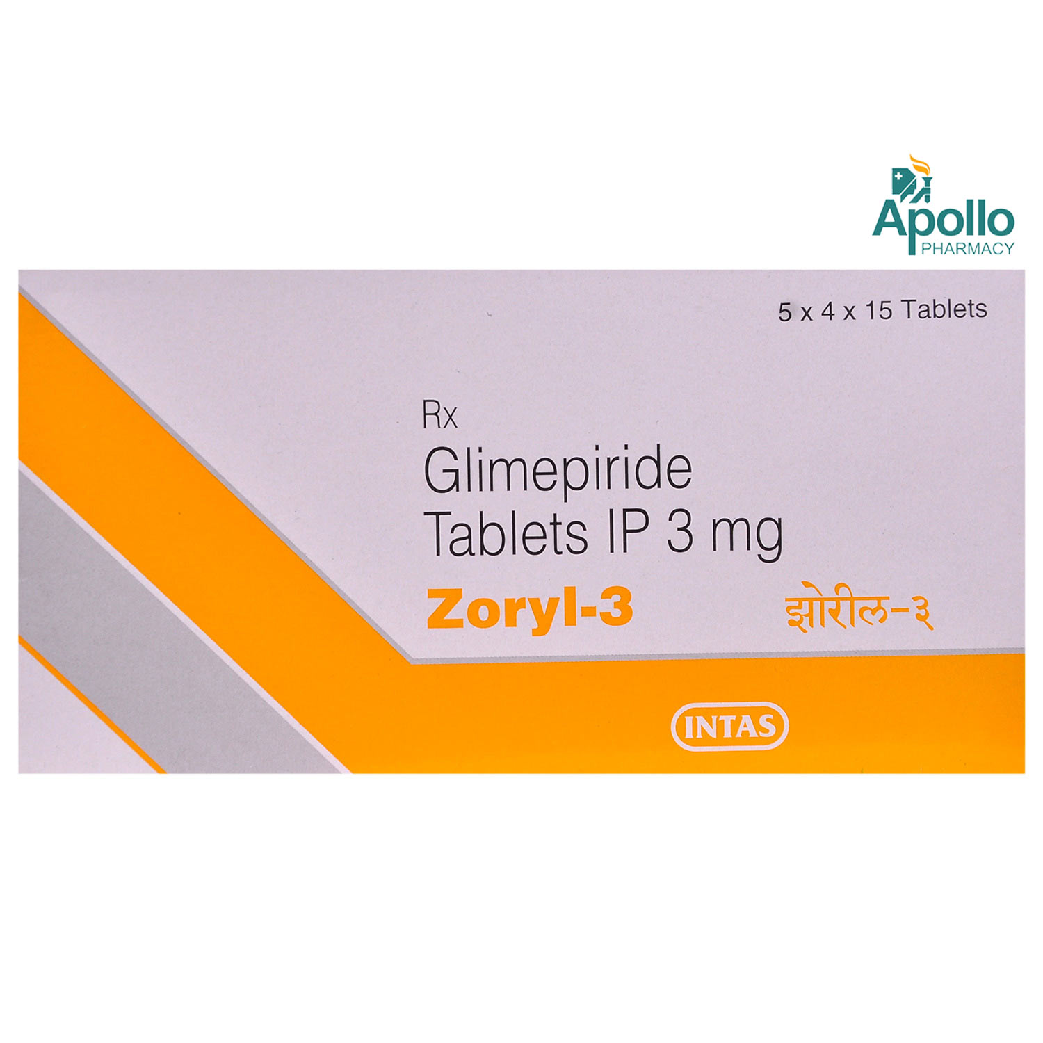 Zoryl 3 Tablet 15's Price, Uses, Side Effects, Composition - Apollo ...