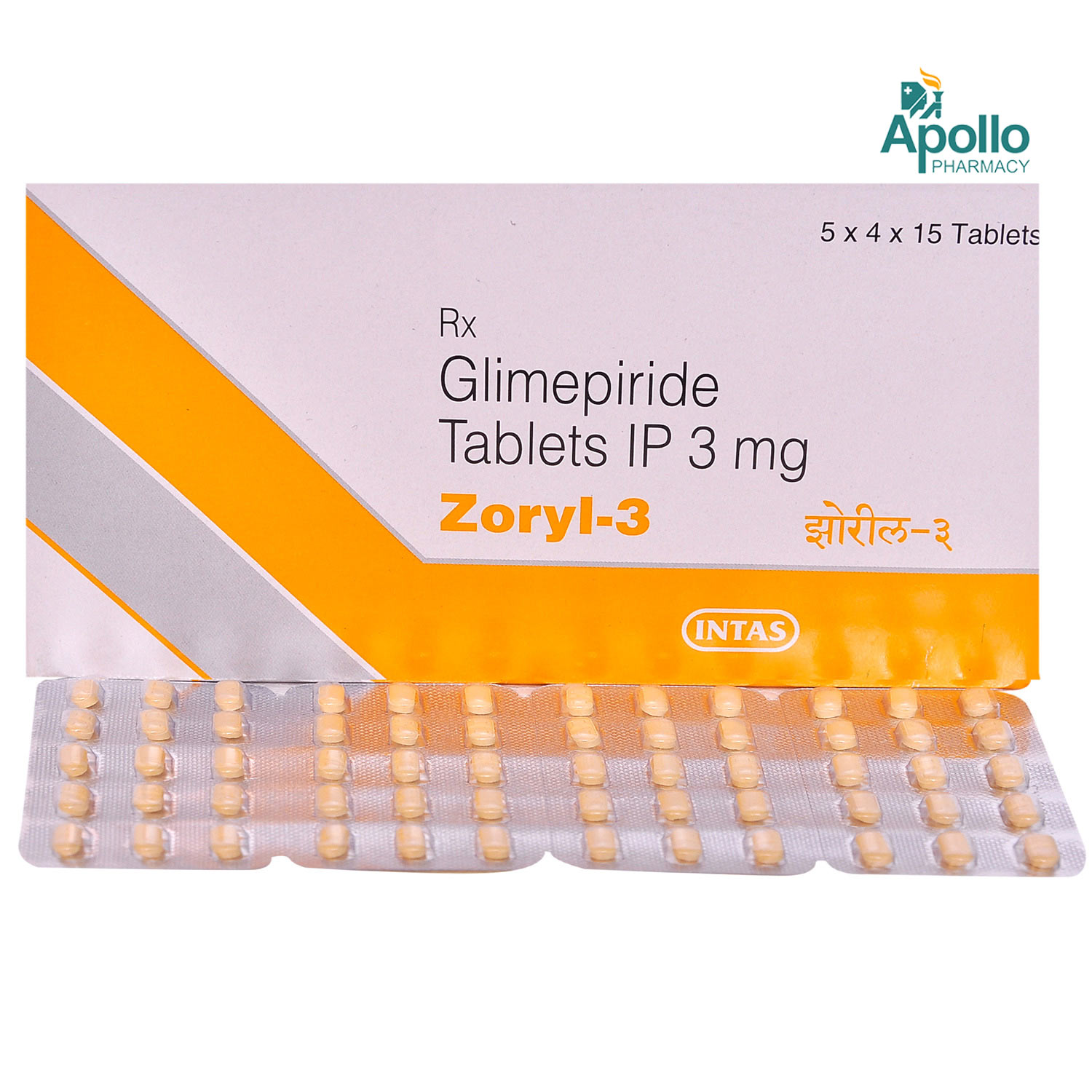 Zoryl 3 Tablet 15's Price, Uses, Side Effects, Composition - Apollo Pharmacy