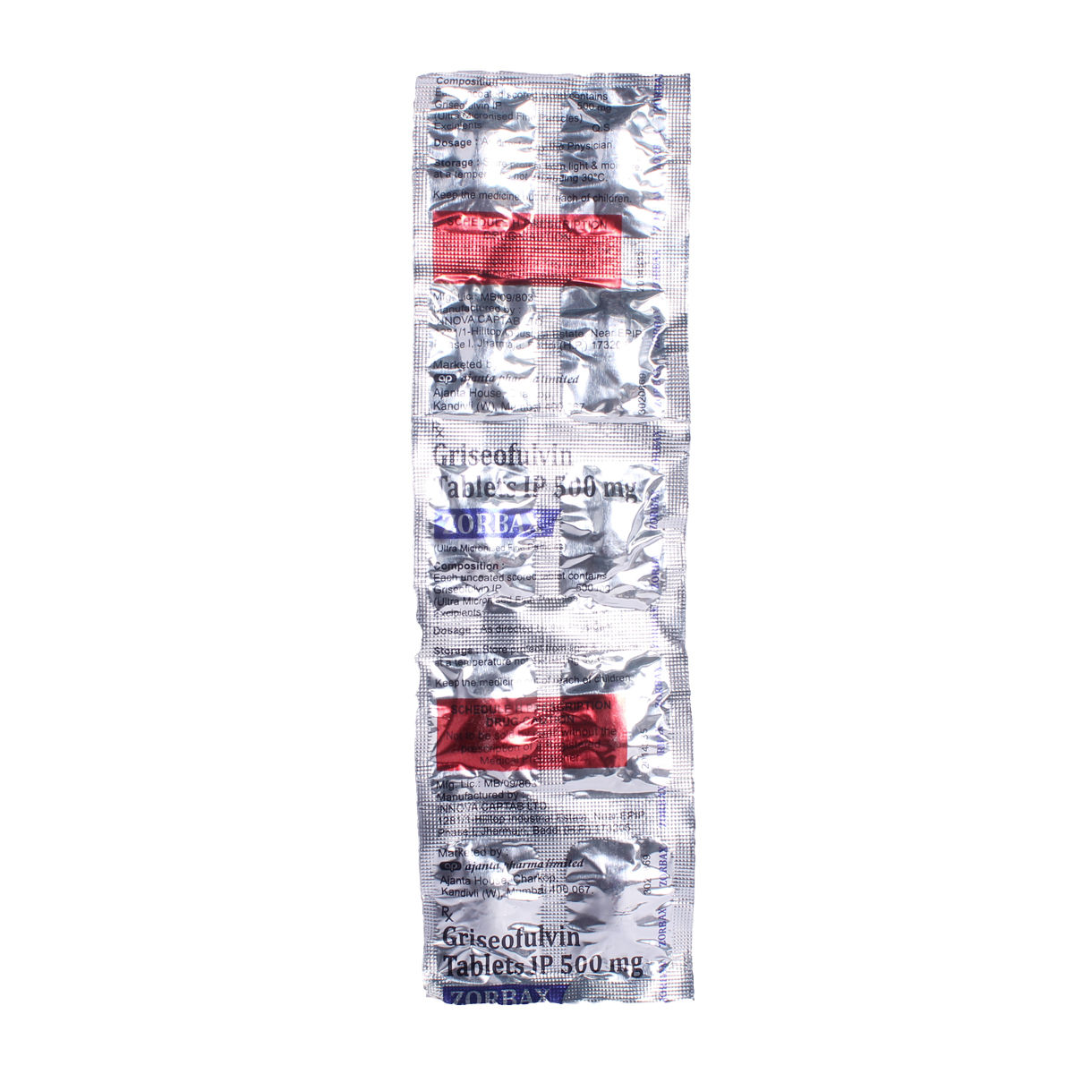 Zorbax 500mg Tablet 10's Price, Uses, Side Effects, Composition ...