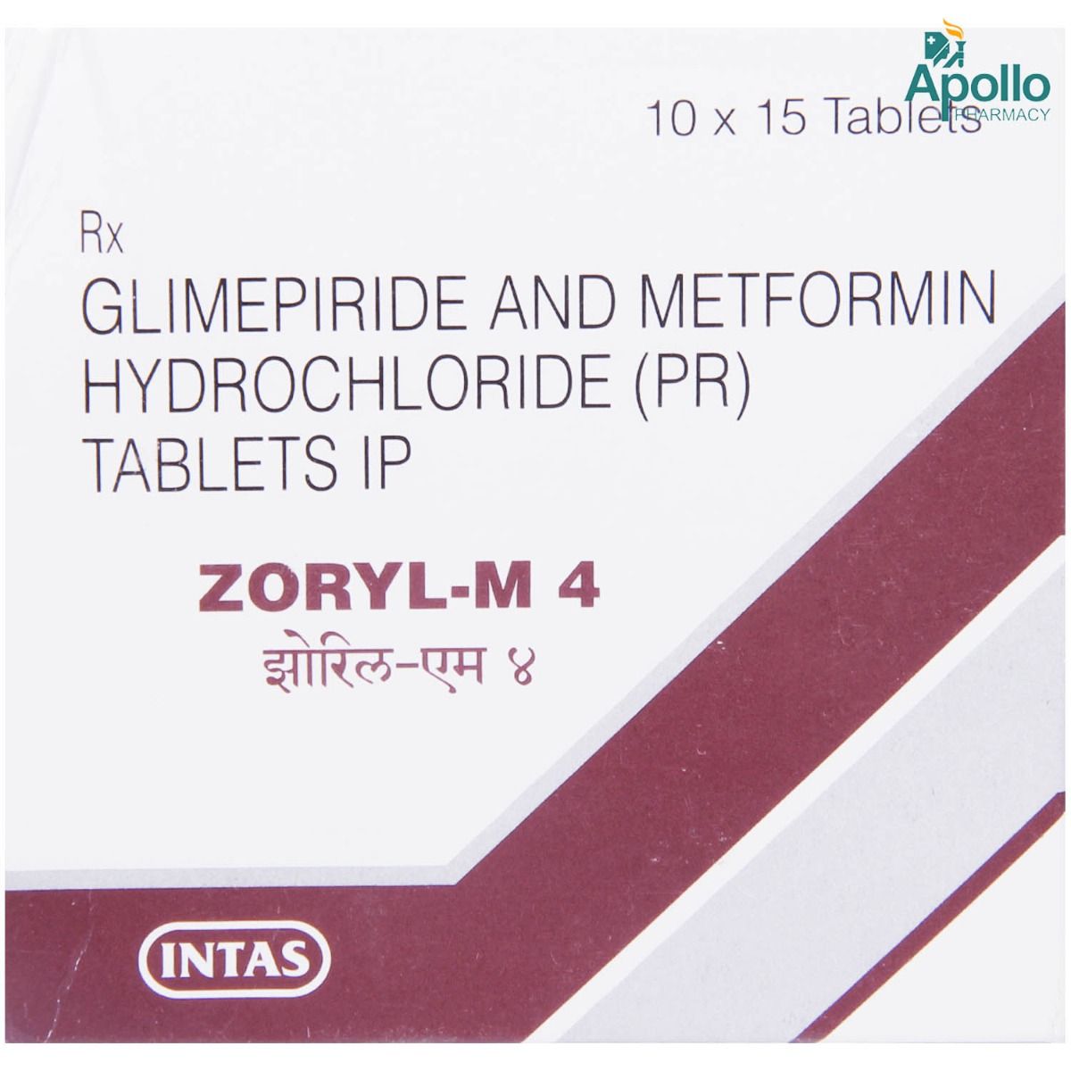 Zoryl-M 4 Tablet 15's Price, Uses, Side Effects, Composition - Apollo Pharmacy