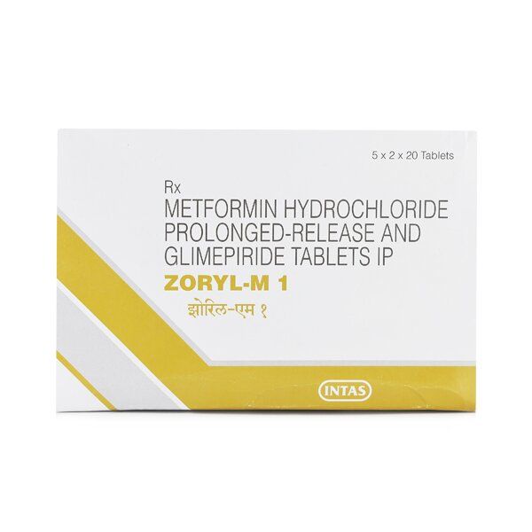 Zoryl-M 1 Tablet 20's Price, Uses, Side Effects, Composition - Apollo Pharmacy