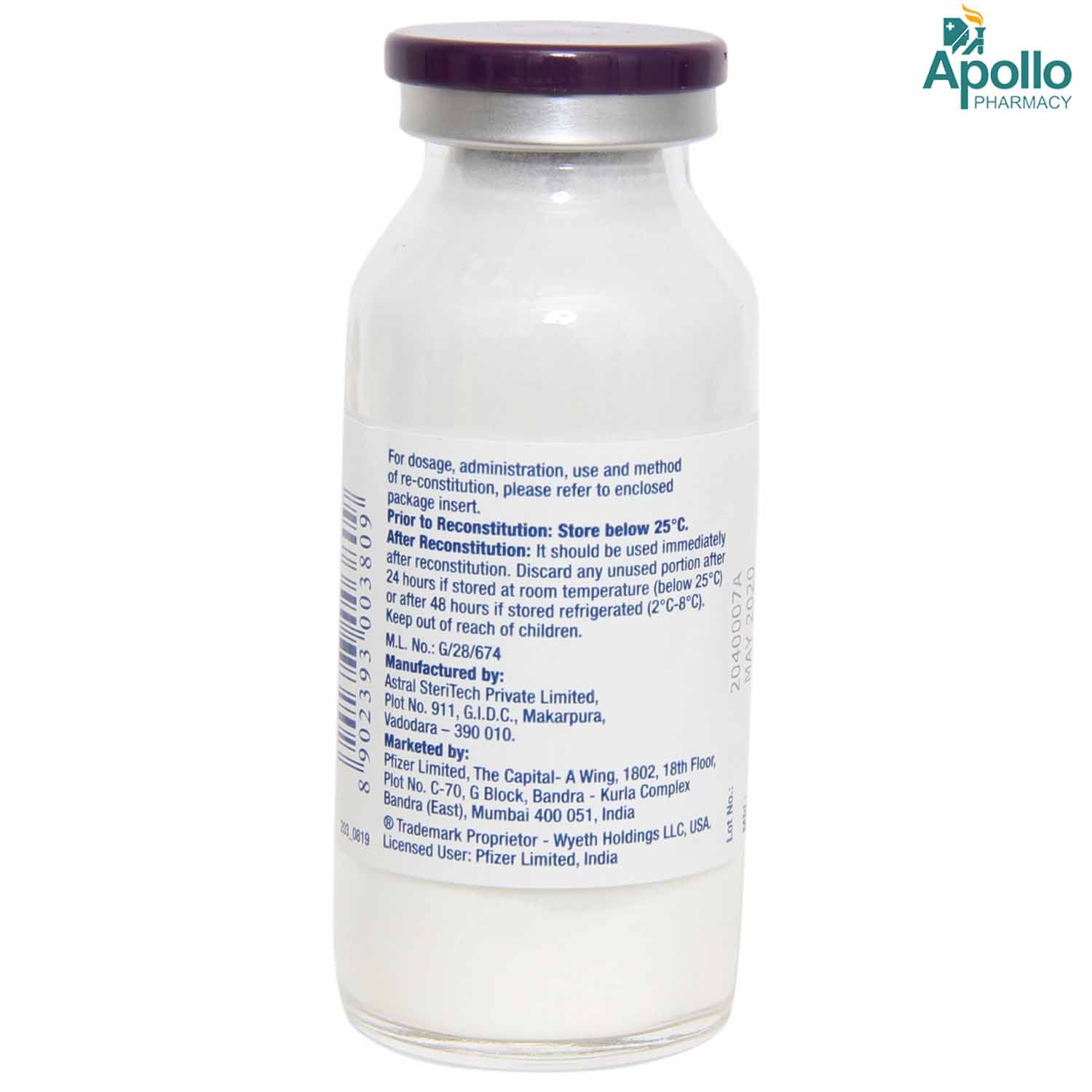 Zosyn Injection 4.5 gm Price, Uses, Side Effects, Composition - Apollo ...