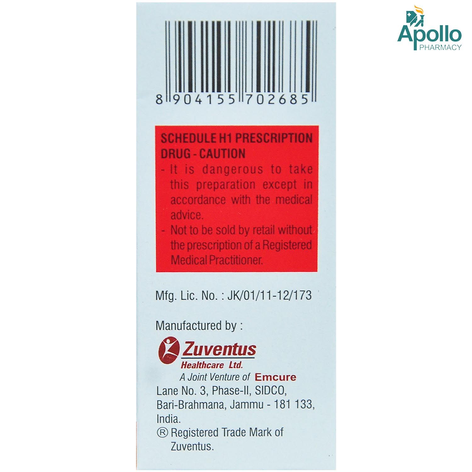Zostum-1.5 gm Injection 1's Price, Uses, Side Effects, Composition ...