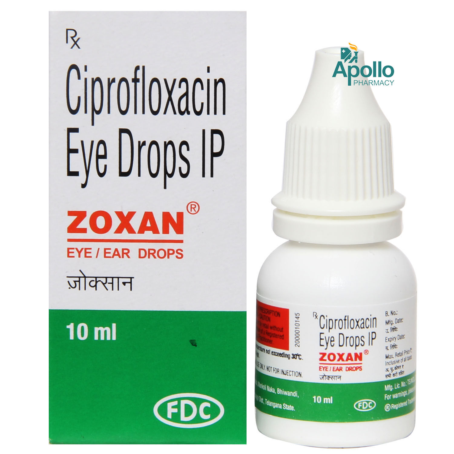 Zoxan 0.3%W/V Eye Drops 10ml Price, Uses, Side Effects, Composition ...