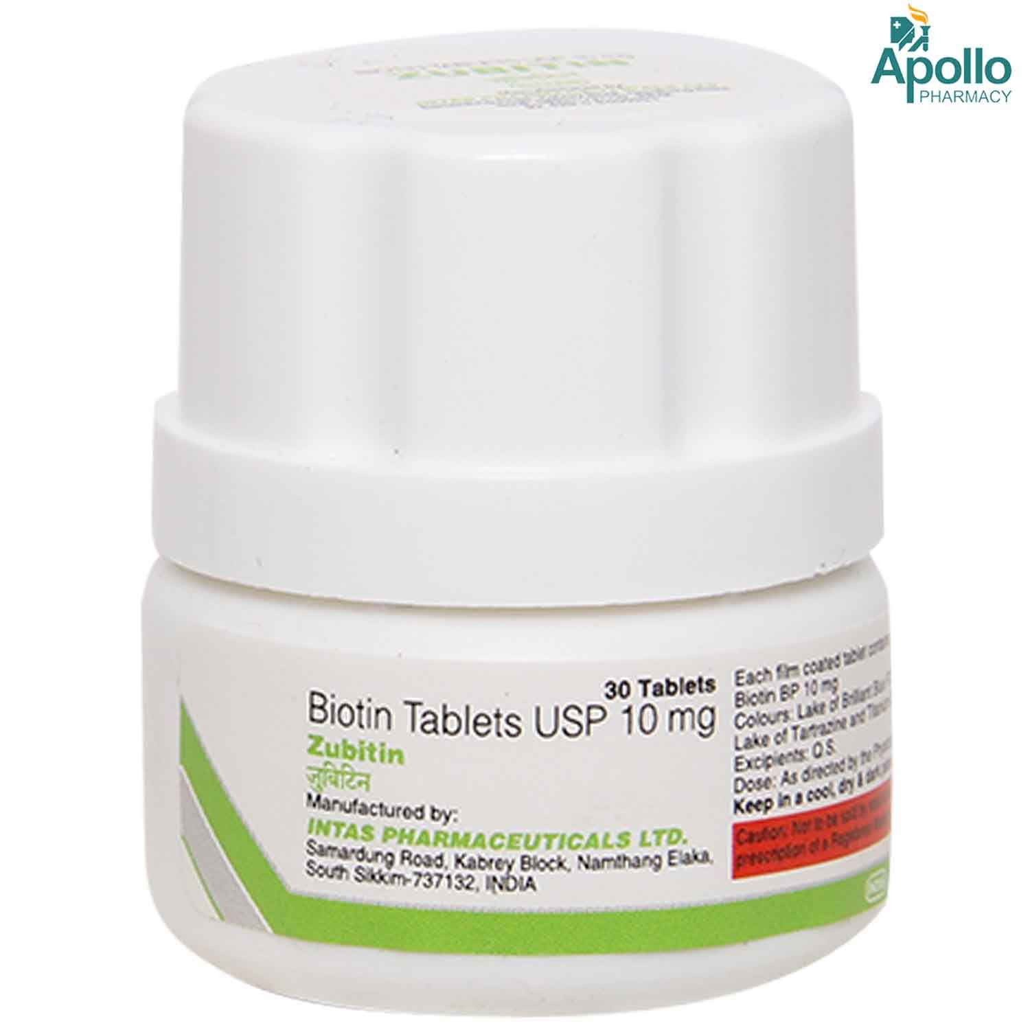 Zubitin 10 Tablet 30's Price, Uses, Side Effects, Composition - Apollo ...
