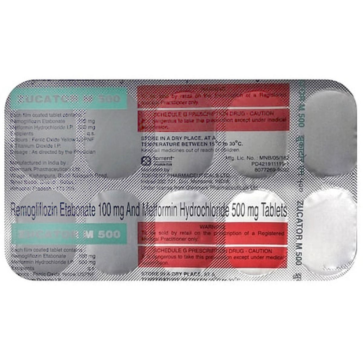 Zucator M 500 Tablet 10's Price, Uses, Side Effects, Composition ...