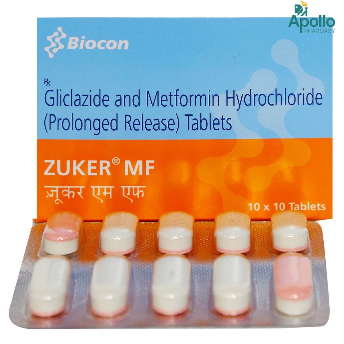 Zuker MF Tablet 10's Price, Uses, Side Effects, Composition - Apollo ...