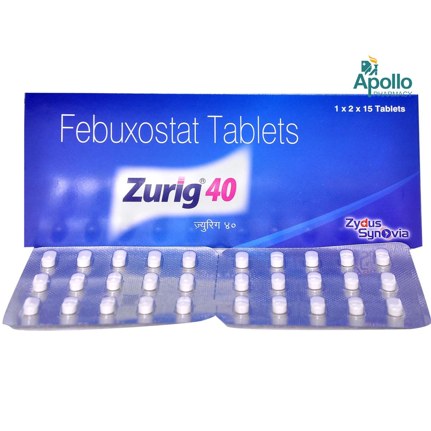 Zurig 40 Tablet 15's Price, Uses, Side Effects, Composition - Apollo ...