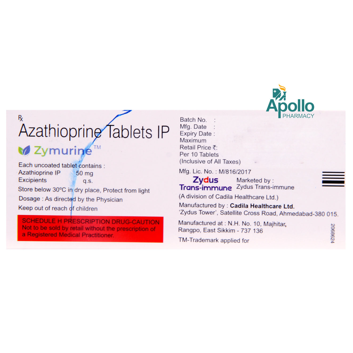 Zymurine Tablet 10's Price, Uses, Side Effects, Composition - Apollo ...