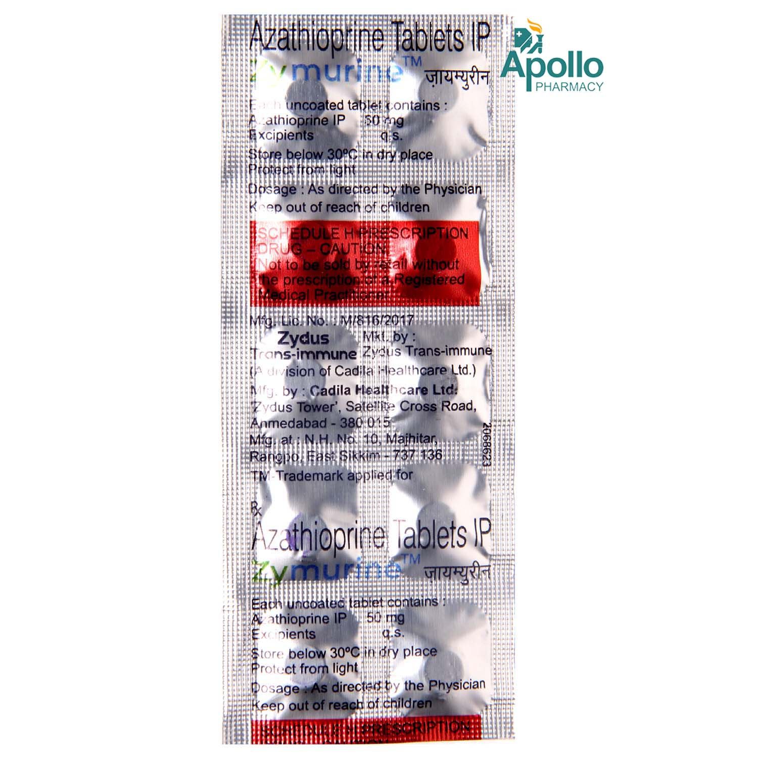 Zymurine Tablet 10's Price, Uses, Side Effects, Composition - Apollo ...