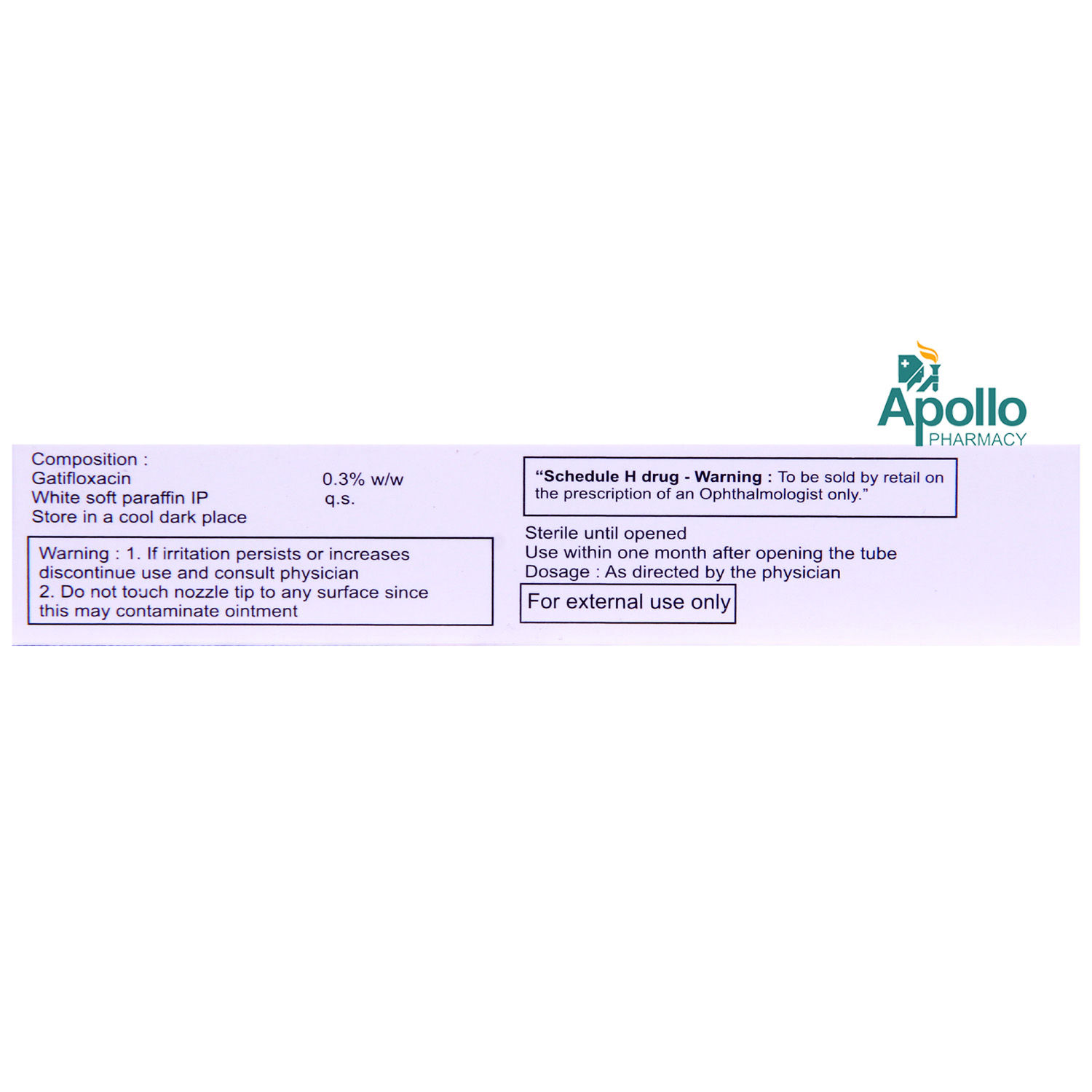 Zymar Eye Ointment 5 gm Price, Uses, Side Effects, Composition - Apollo ...